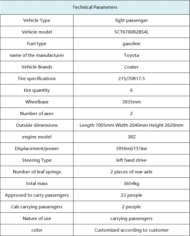 Left Hand Drive Mini Bus - 30 Seat Coaster Buses for Sale