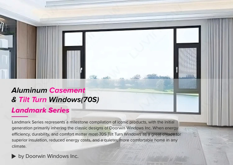 Canada Exterior Aluminium Windows Frames - Energy Efficient