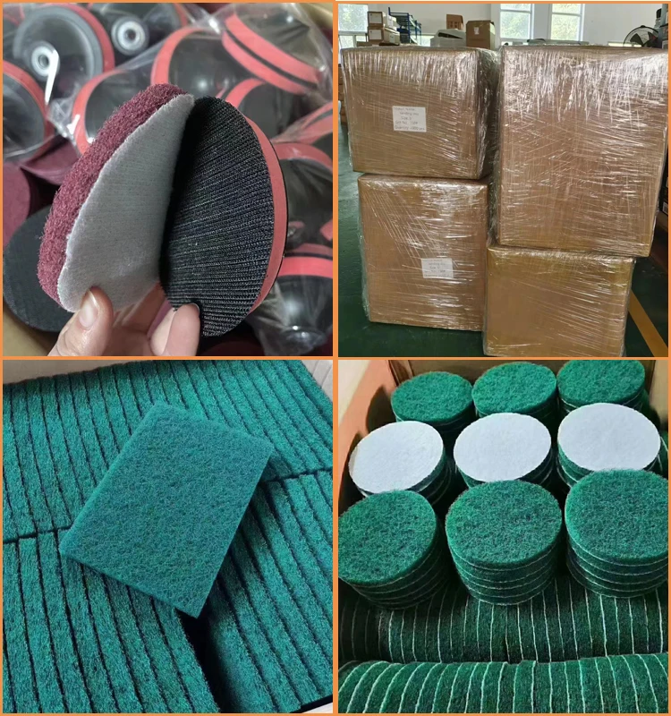 Red Color 7447 Scouring Pad Kichen Spinge Scouring Pad Polishing ...