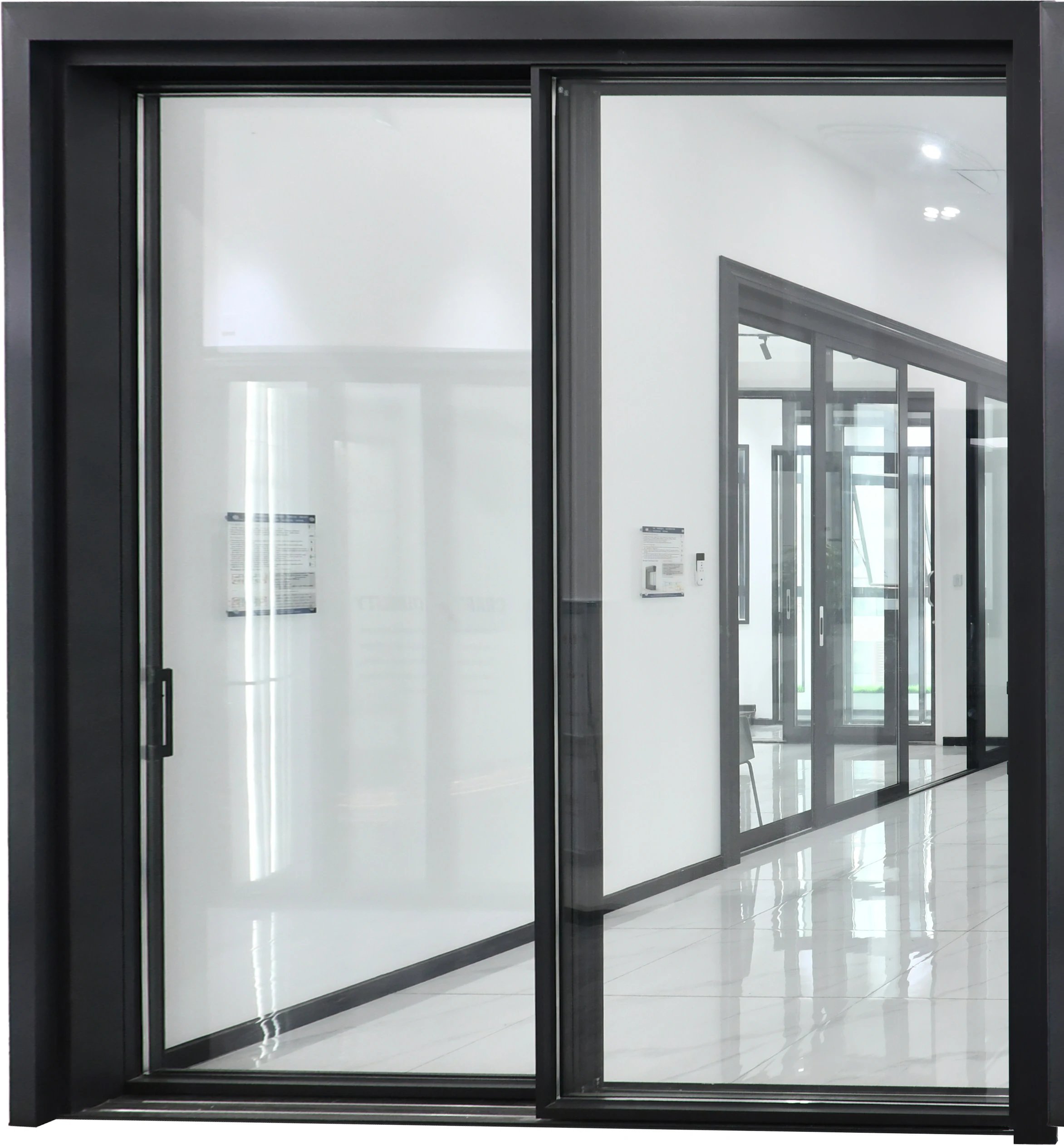 WANJIA Aluminum Double Glass Sliding Doors - Luxury & Sound Insulation