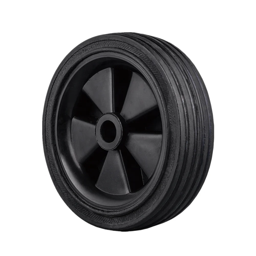 Small solid rubber plastic wheel 5 inch wheel for cooler bag, cooler ...