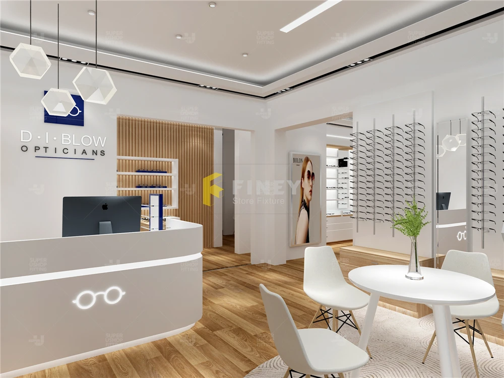 Optical Shop Interior Design - Elegant Display Solutions