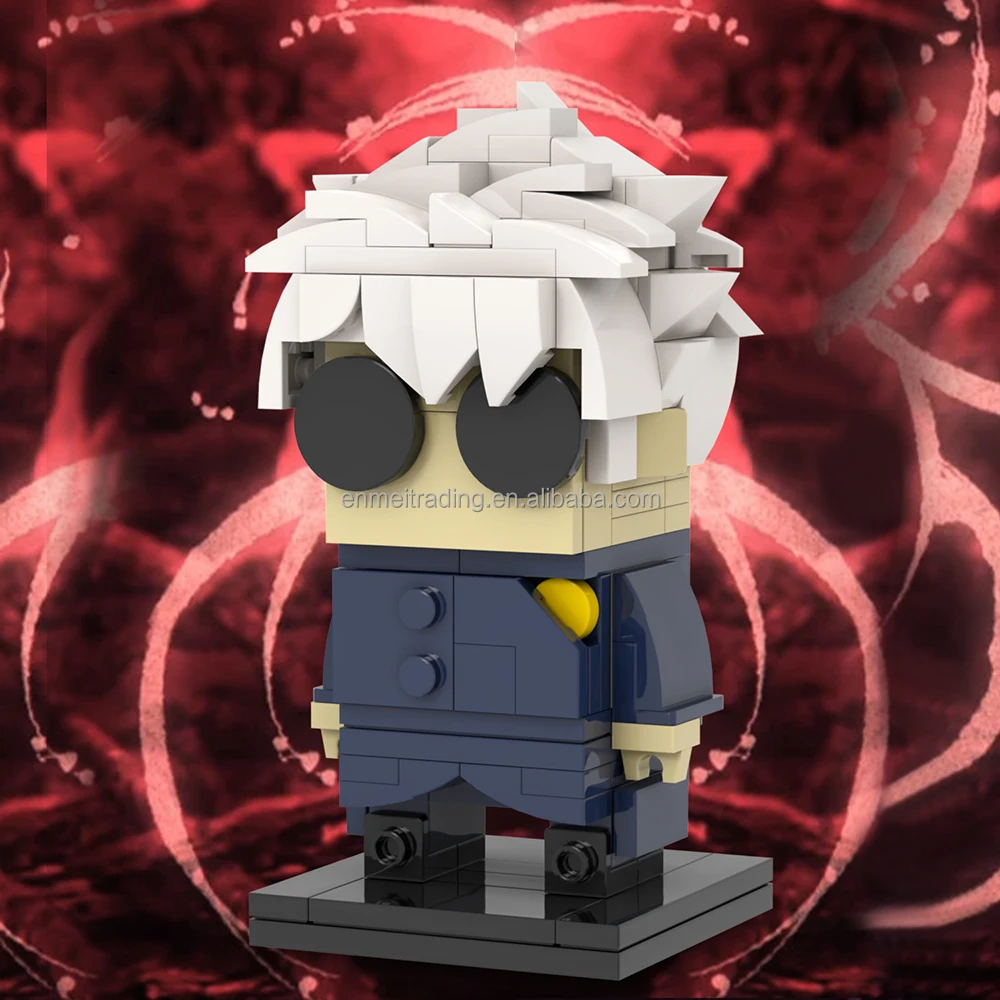Anime Jujutsu Kaisen Doll Gojo Satoru MOC Brick Sets