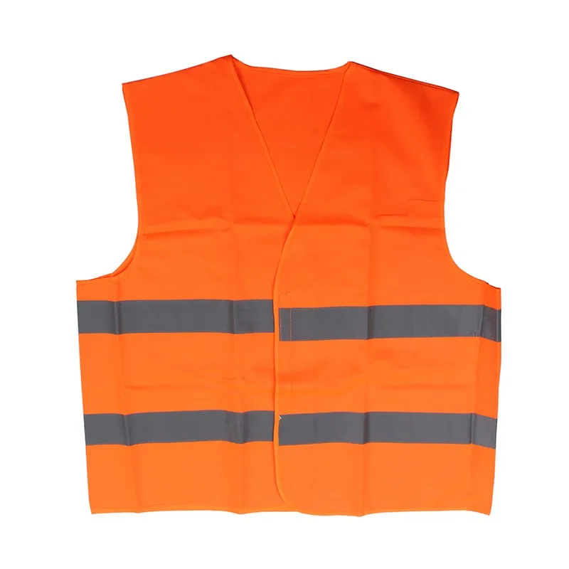 High Visibility Construction Vest Reflective Multi-Pocket Workwear Hi ...