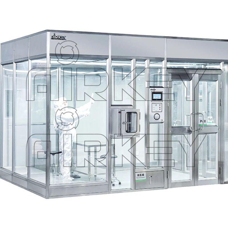 Transparent Glass Wall Modular Clean Room Provided With Iso Certificate ...