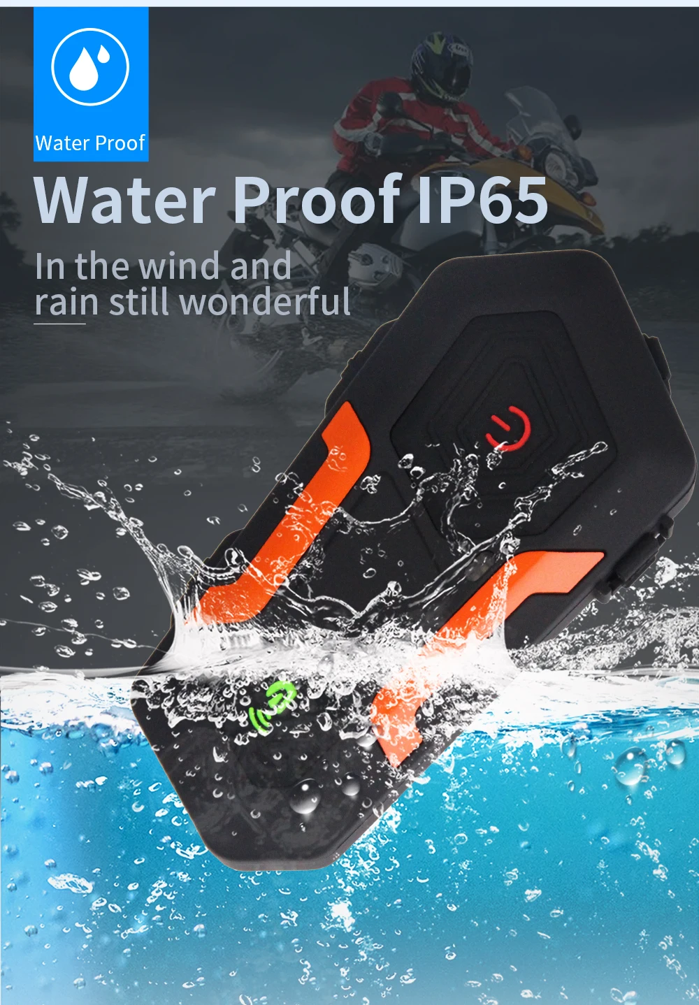 1400m Convoy Communication Bluetooth Intercom Helmet Headset Intercom ...