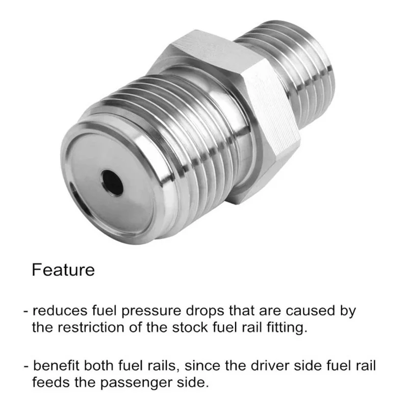 CNC Weld-Free Ported Fuel Rail Fitting for Silverado Sierra 2500/3500 ...