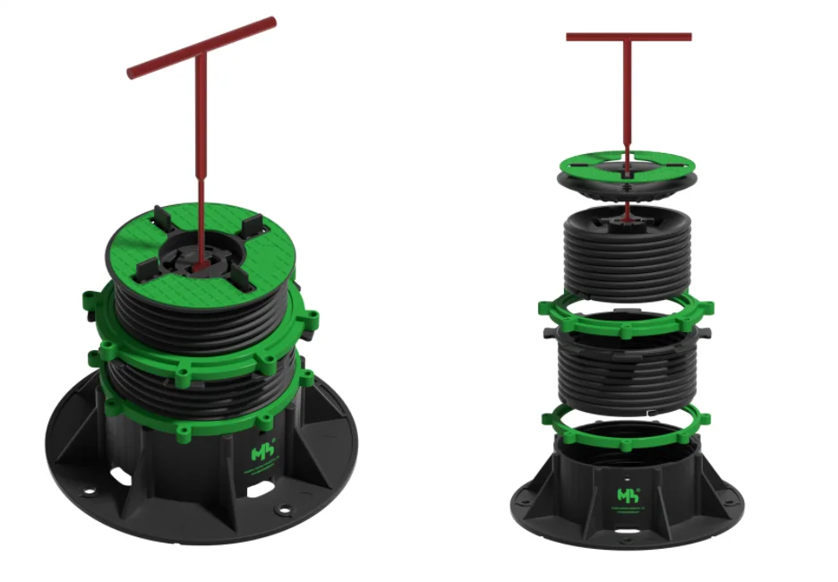 Adjustable Raised Floor Pedestal Support System Leveling Feet