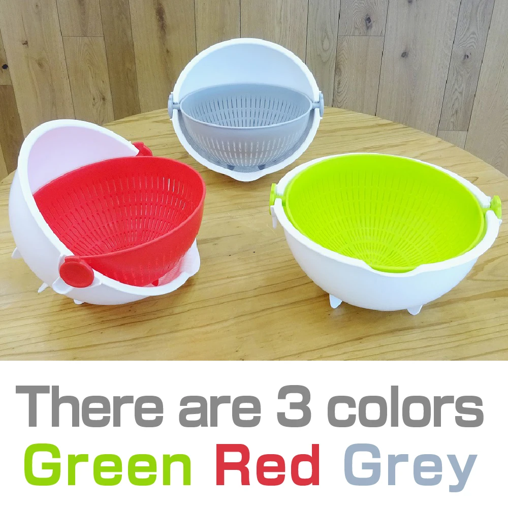 Vegetable Fruit Bowl Container Strainer Kitchen 3pcs Plastic Colander ...