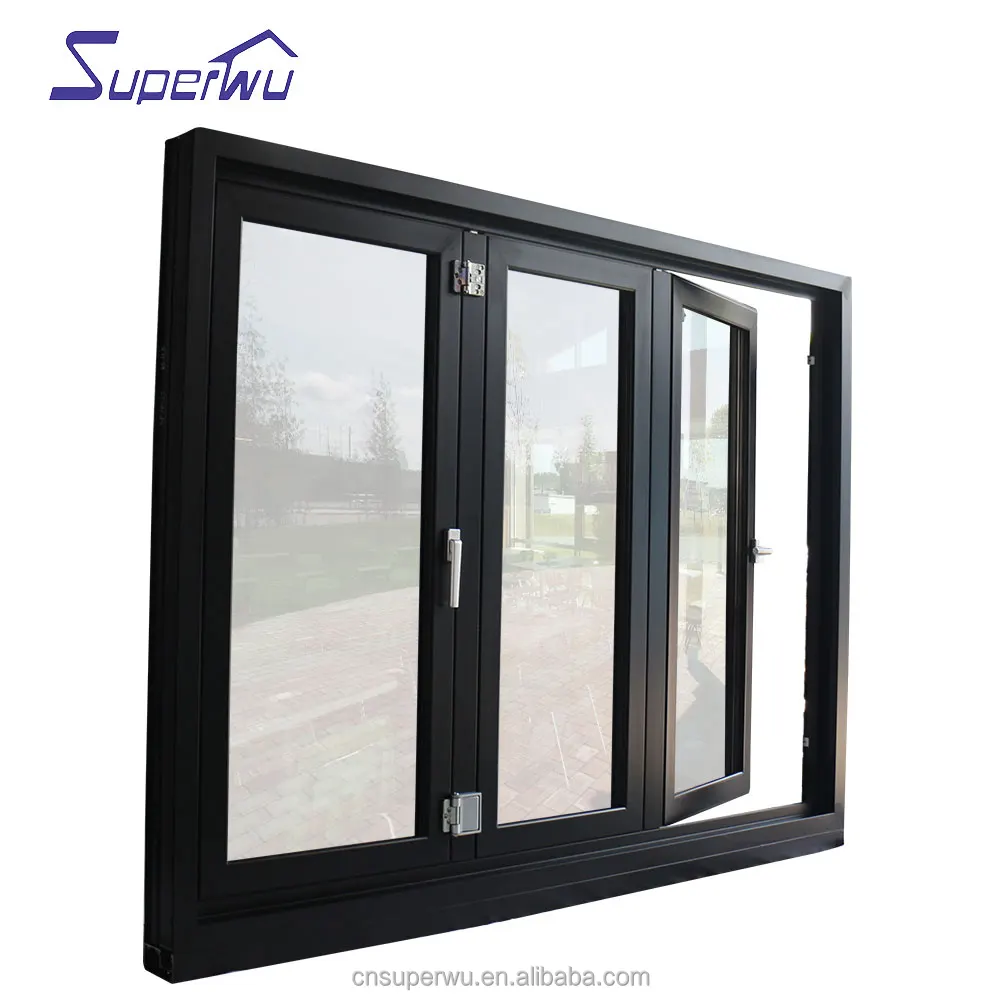 Commercial System Glass Aluminum Bi-Folding Windows