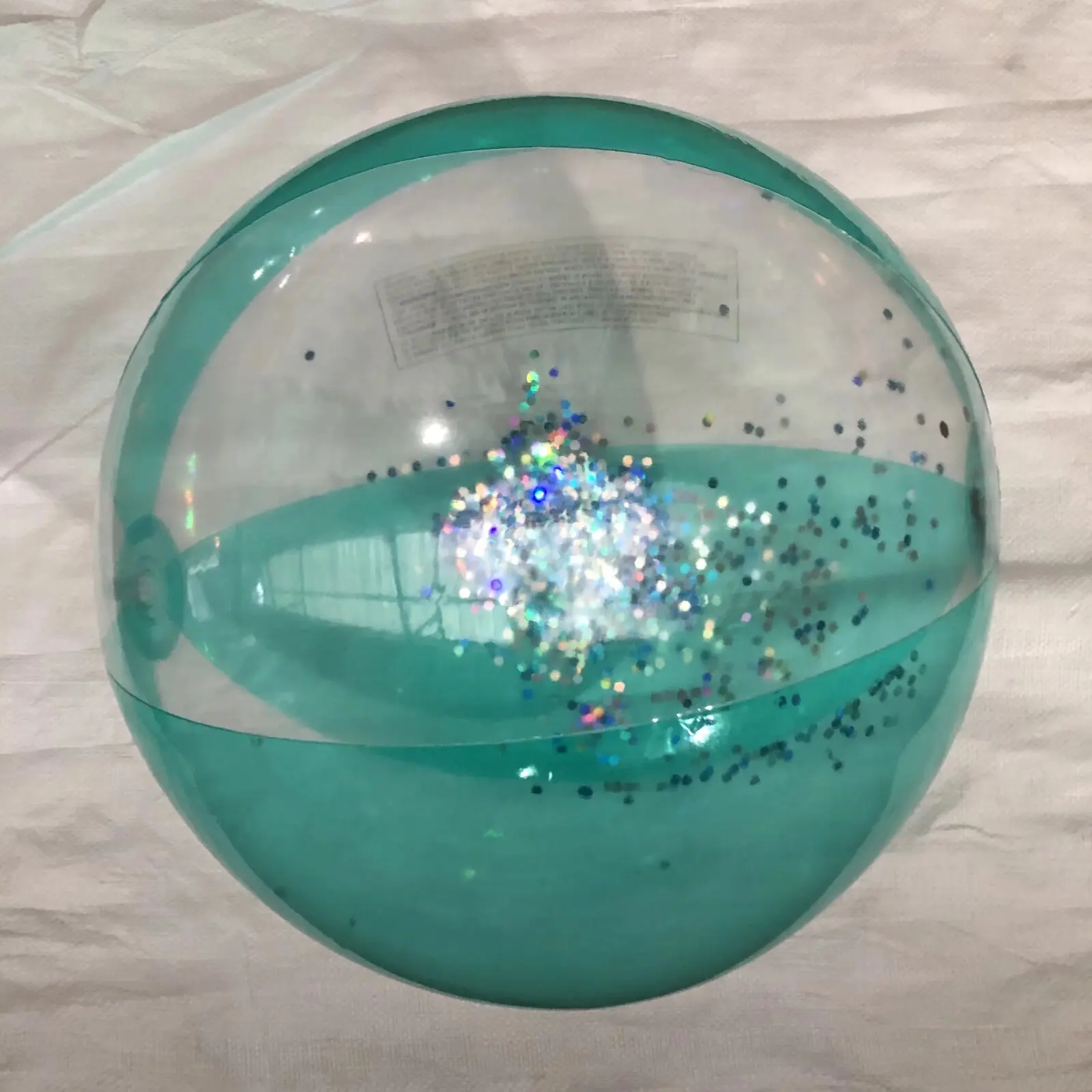 Sequin Transparent Pvc Inflatable Beach Ball Can Be Customized For Use ...