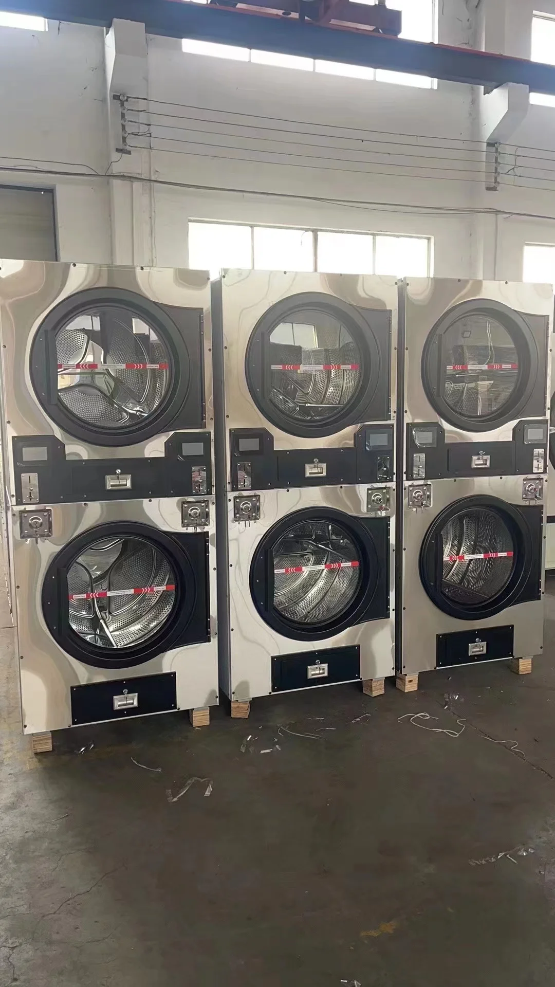 Stainless Steel Coin Operated Washing Machine & Dryer - 10kg-25kg ...