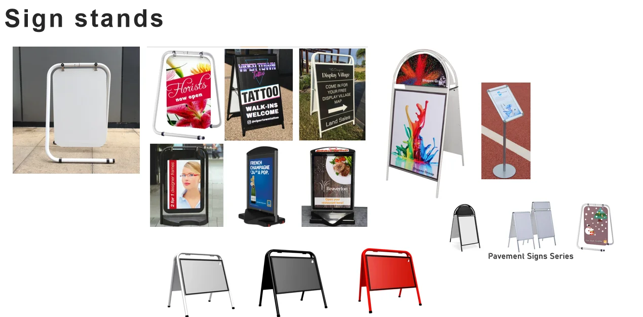 Double Sided Horizontal Display Stand Monsoon a Frame Pop up Banner ...