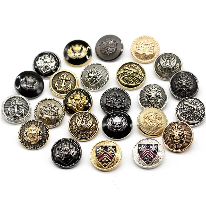 Custom Logo Zinc Alloy Buttons Metal Shank Button For Coat - Buy Custom ...