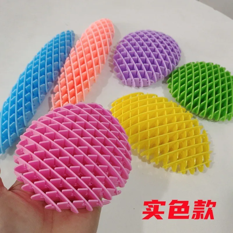 Cute Popping Worm Squeeze Toys Novelty Geometric Finger Slug Kinetic ...