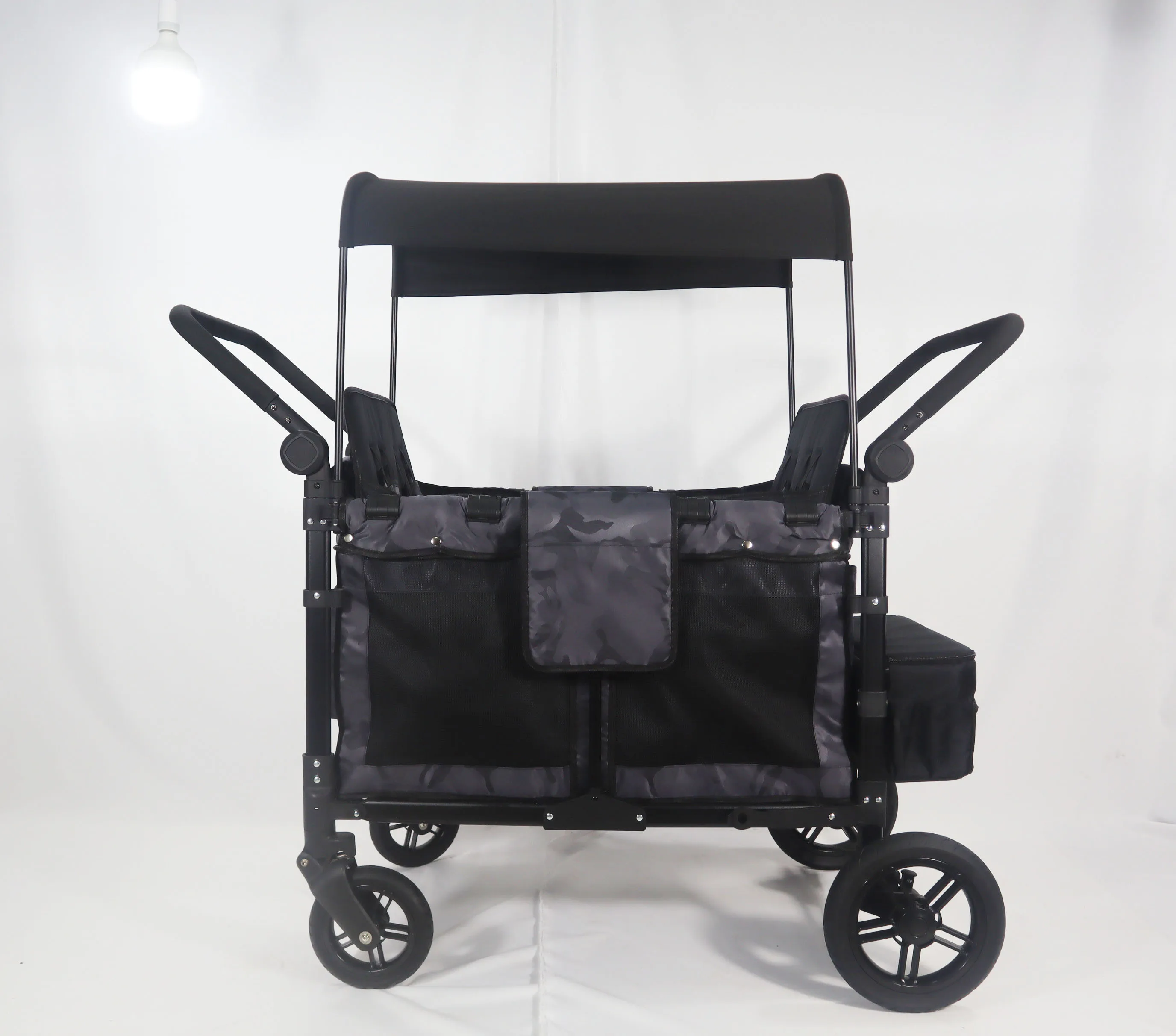 Factory Kids 2 Push Handles Wagons Foldable Heavy Duty Trolley ...