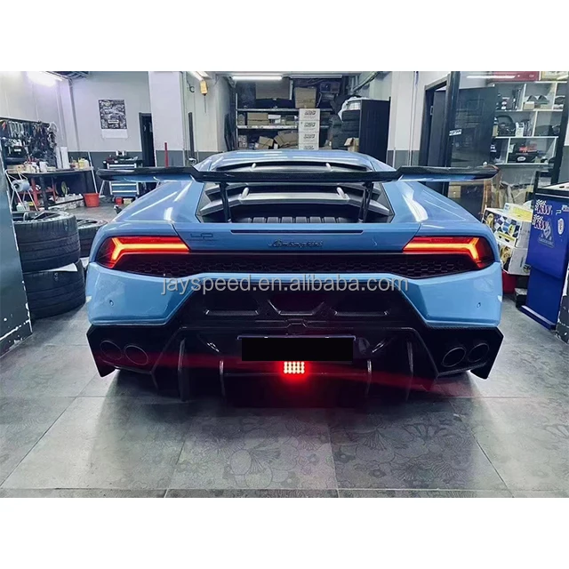 Vorstein Style Carbon Fiber Car Body Kit Rear Bumper For Lambo Huracan ...
