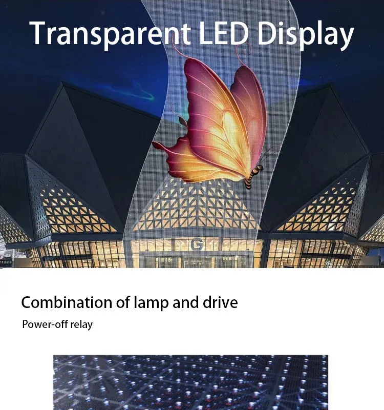 P4 Led Transparent Flexible Display High Transparency Foil Film Led ...