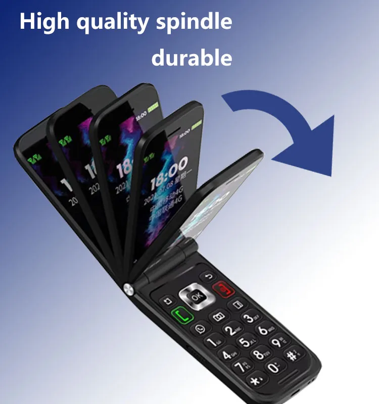 TIQ MINI Q3 Flip Phone - Dual Screen 4G Android Smart Phone