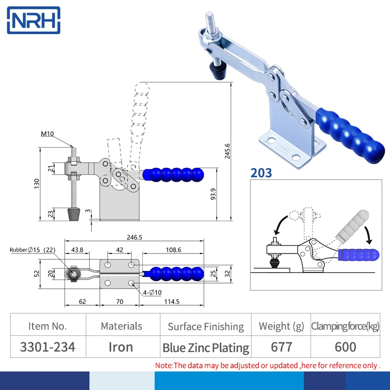 Factory Adjustable Toggle Clamp Heavy Duty Latch For Industrial Machine ...