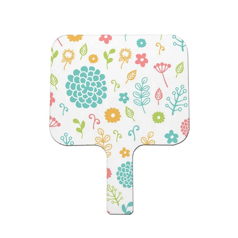 Custom Logo Printable Mdf Fan Paddle With Black Backside - Oem