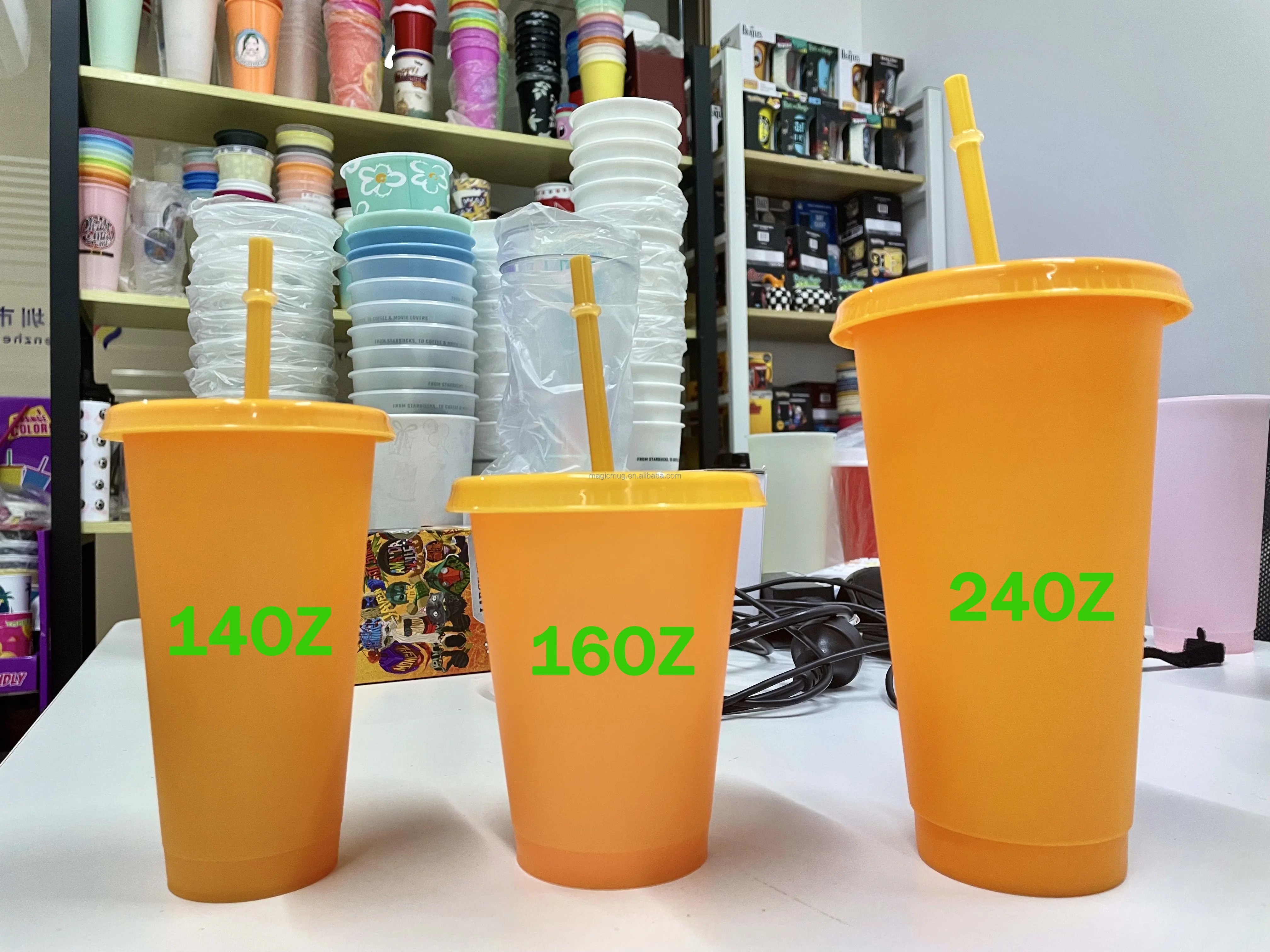 Reusable 24OZ Frosted Cold Cup - Perfect for Back to School