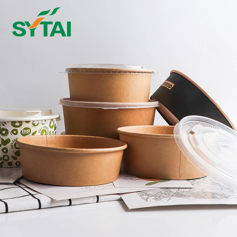 Eco-friendly Paper Bowls - Perfect for Salads & Snacks
