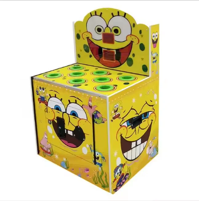 SpongeBob Whack A Mole Hitting Frog Kids Game Machine Frog Hammer ...