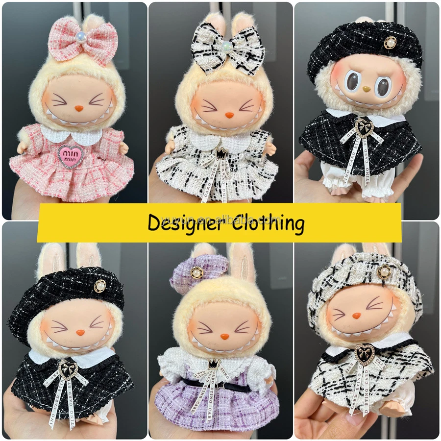 17 cm Original Labubus Labubu Clothing Designer Luxury the Monsters ...