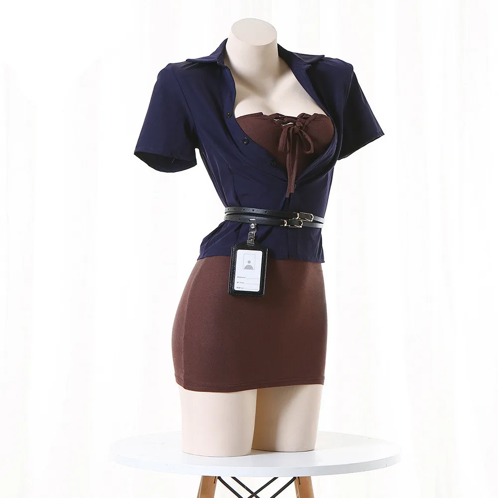Sexy Secretary Cosplay - Boneless Pannier Bustle Dress