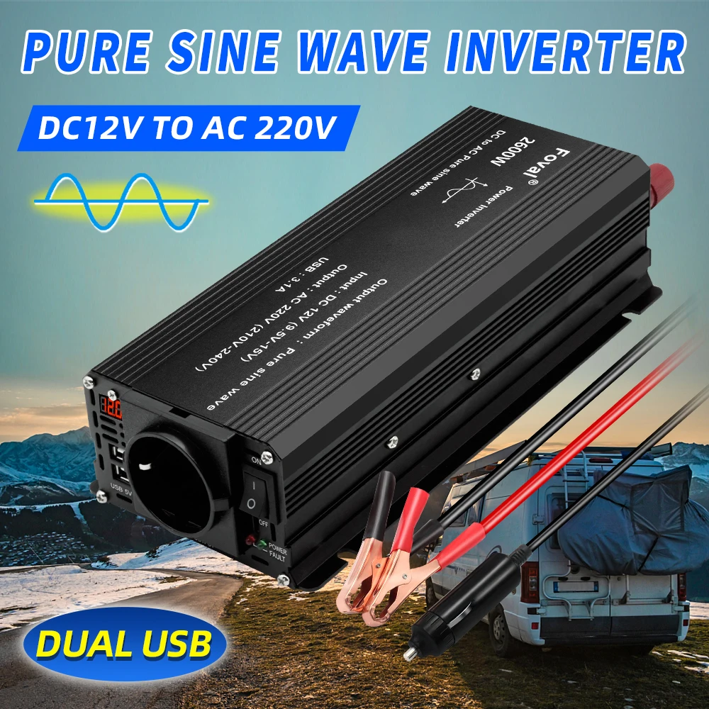 Foval Factory 1000W Inverter - Efficient DC to AC Conversion