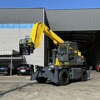 Telescopic Boom Crane Telehandler 5 Ton 5000kg 17m Telescopic Forklift ...