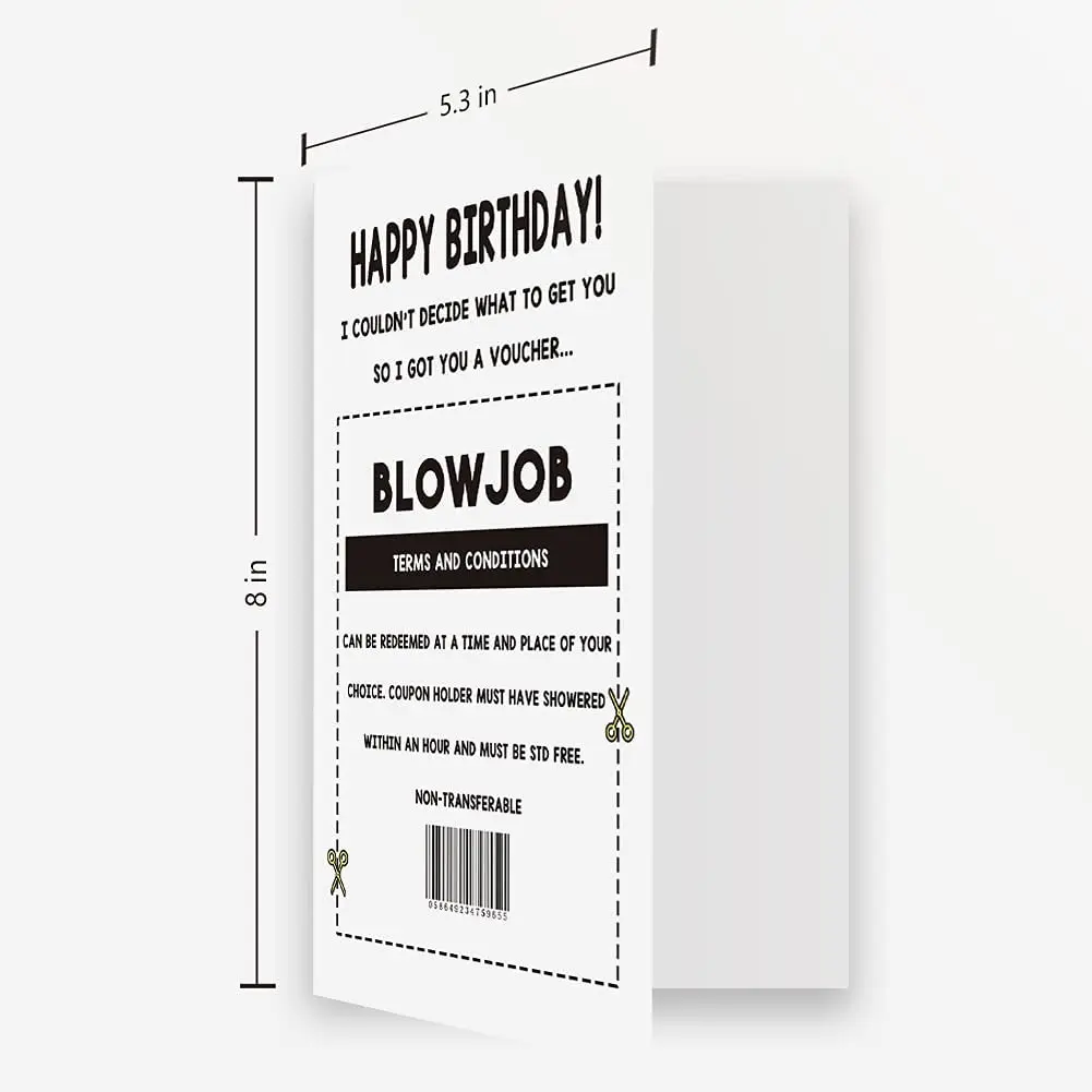 Funny Coupon Card for Boyfriend - Hilarious Birthday Gift