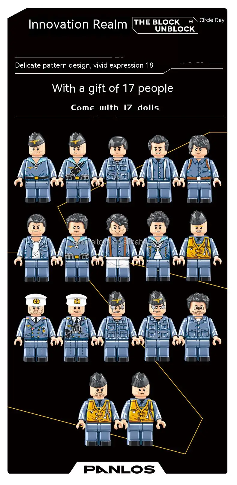 Panlos 628008 Ww2 German Karl Heavy Railway Gun Weapons Building Blocks ...