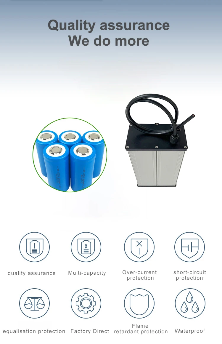 Ip67 Solar Street Light Battery Pack 12.8v60ah Solar Led Street Light ...