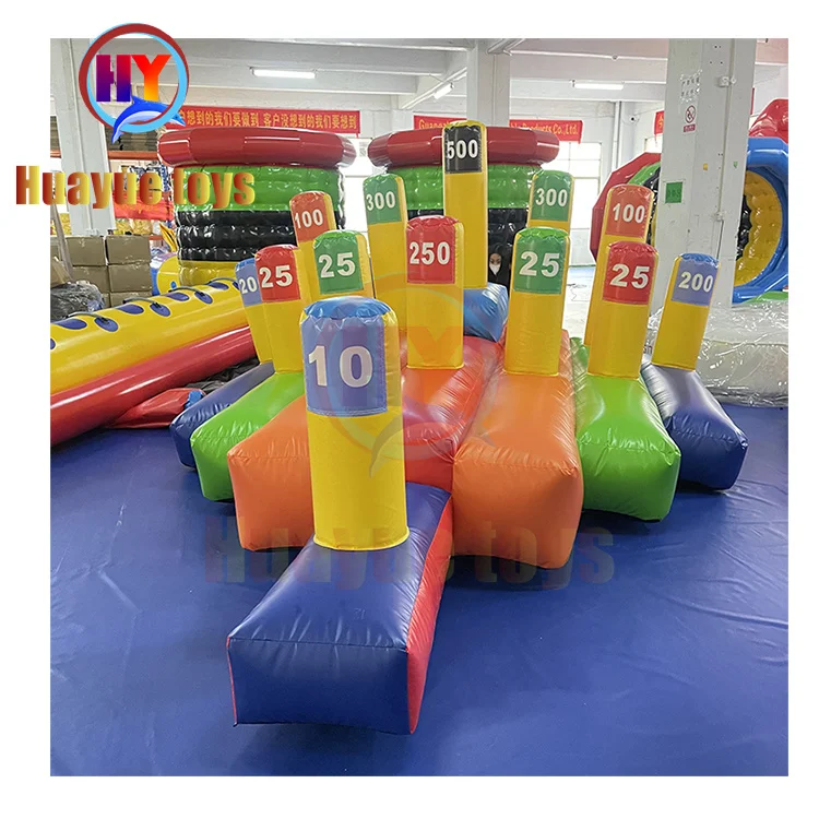 Kids Team Building Inflatable Throw the Circle Toss Ring Sport Games ...