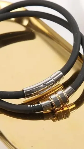 Maronew Stainless Steel Fashion Design Silicone Negative Ion Magnetic ...