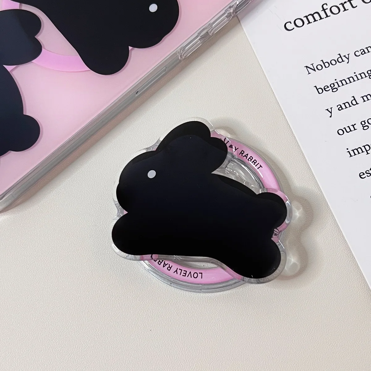 Korean Cute Cartoon Rabbit Magnetic Holder Grip Tok Griptok Phone Stand ...