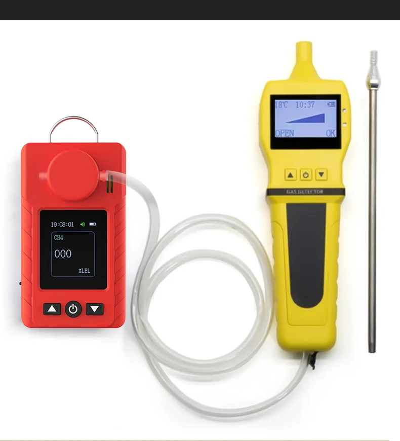 SH100 Portable Combustible Gas Detector Sensitive Pump Inhale LPG / LEL ...