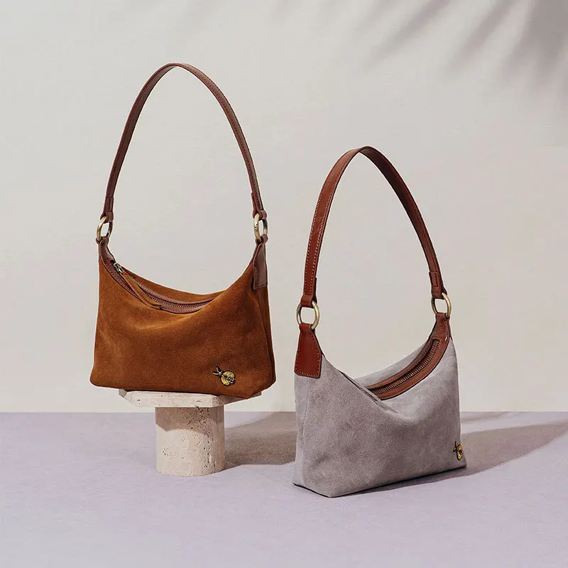 Wholesale 2023 New Fashion Suede Leather Underarm Shoulder Bag For ...