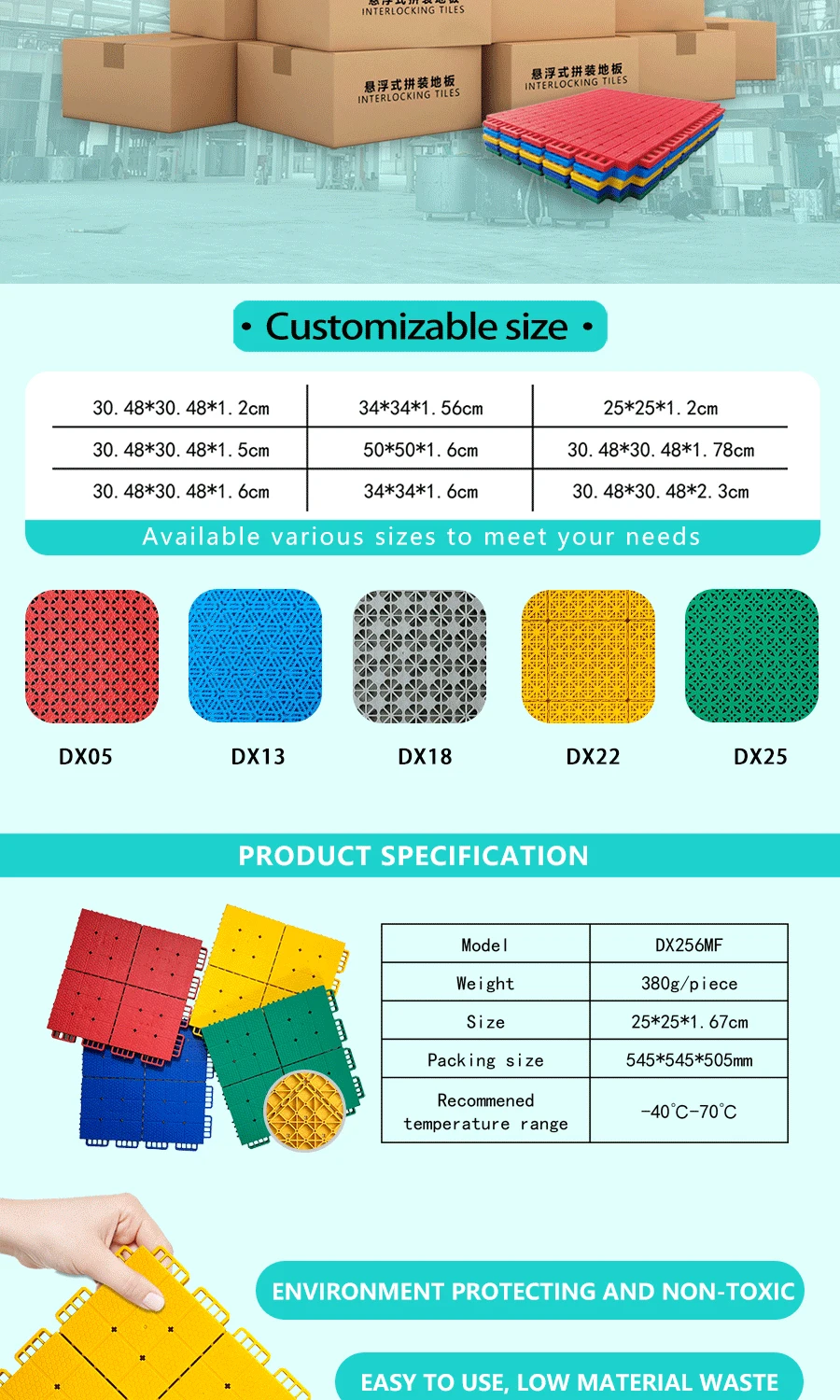 Interlocking Indoor Portable Court Futsal Sport Floor Rubber Basketball ...