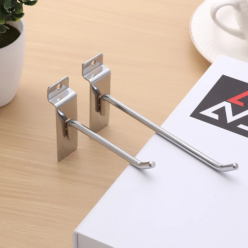 Factory Price Customized Mobile Single Wire Silvery Slat Wall Display ...