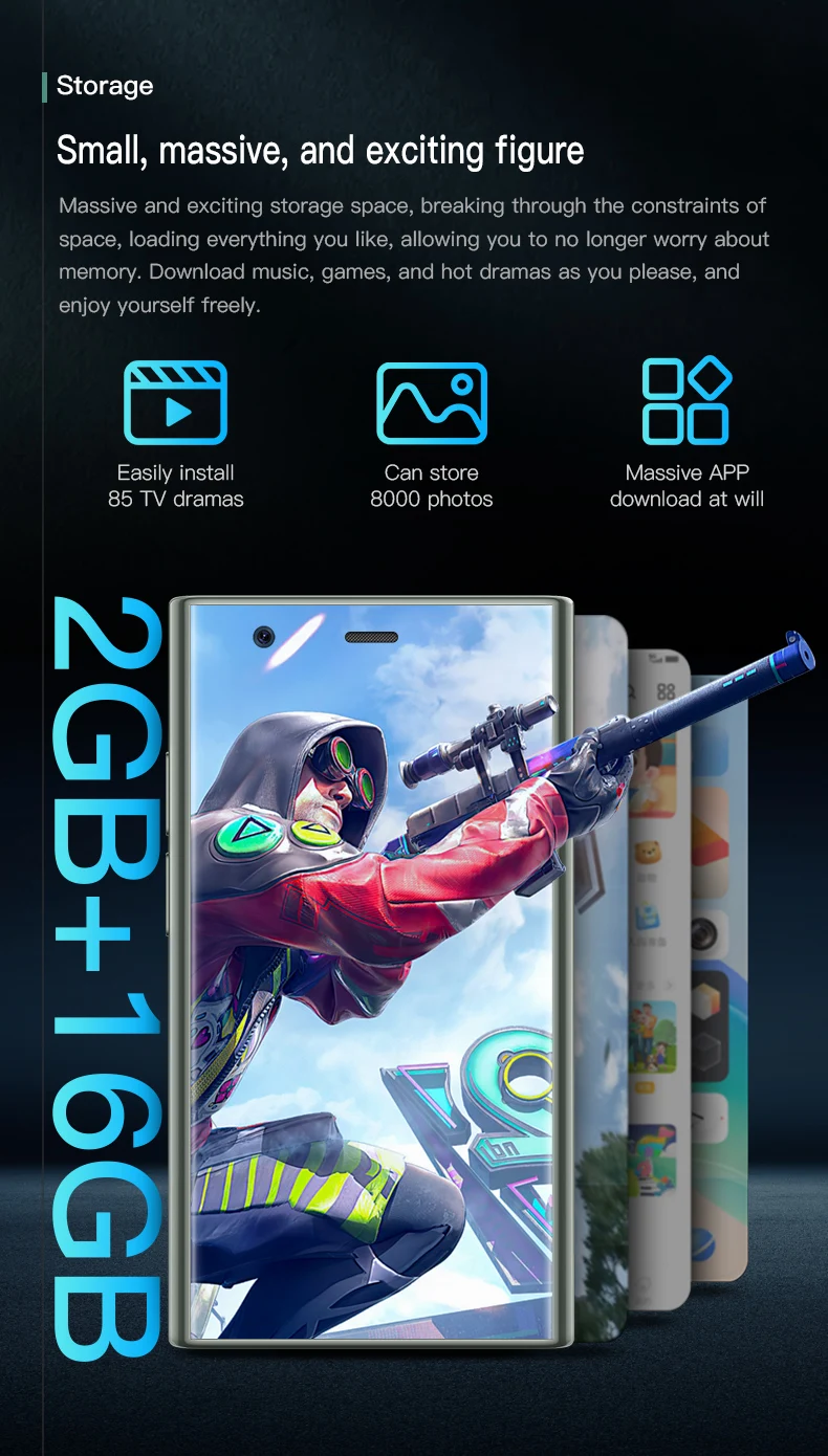 Soyes S23 Pro - Mini Smartphone with Dual SIM & Gesture Control