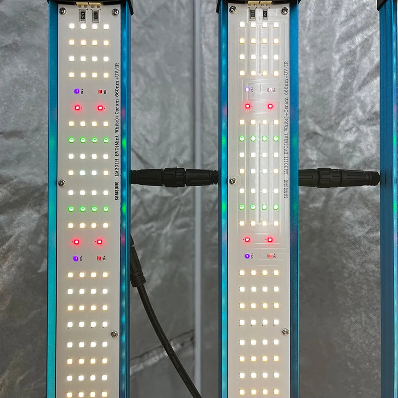 Separate UV/IR, KingBrite P55 1000W Samsung LM301H EVO Mint White+Emerald Green 660nm UV IR ...