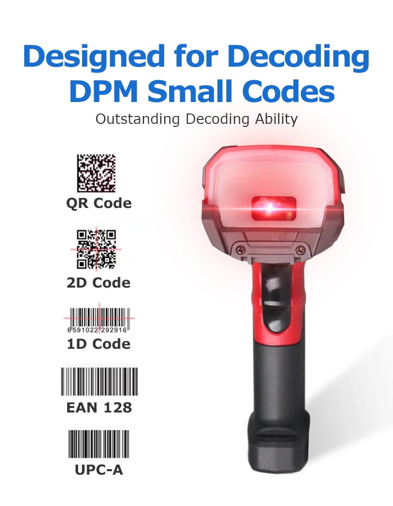 Wholesale Wired Qr Code Barcode Scanner Genuine Industrial Grade 1d 2d ...