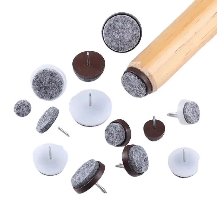 Chair Table Furniture Leg Bottom Feet Round Felt Glide Floor Protector ...