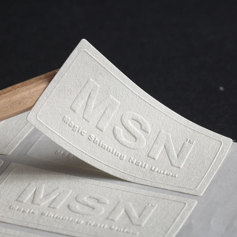 High Quality Custom Logo Stickers The Special Texture Embossed Self ...