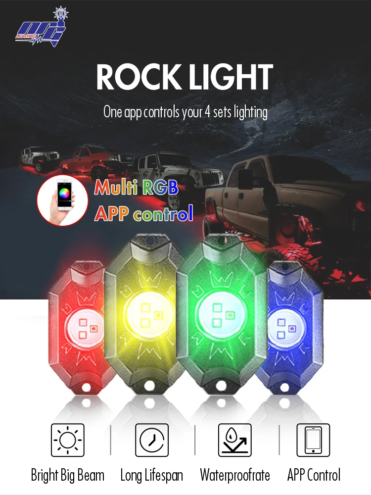 Ip68 Waterproof Other 4pods Car Light Accessories High Quality 9-30v 3600 Lumens Off Road Use ...
