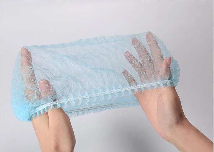 100 Pack Disposable Nonwoven Bouffant Caps Hair Net for Hospital Salon ...