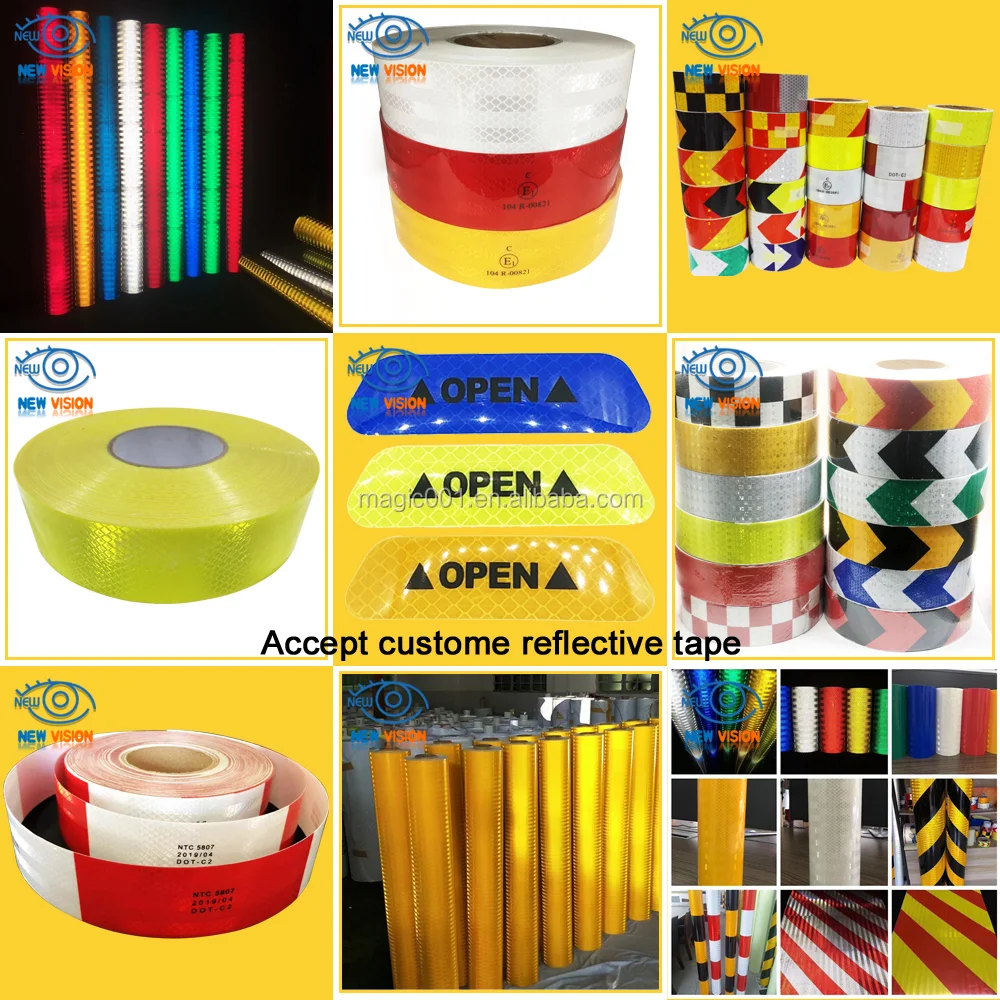 Reflective Sticker Wheel Rim Ring Stickers Warning Reflective Decals ...